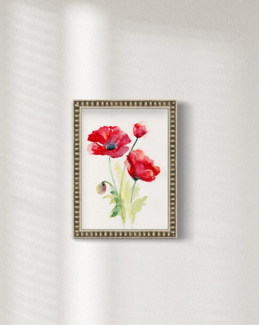 Poppy August Birth Flower Original Painting - Etsy