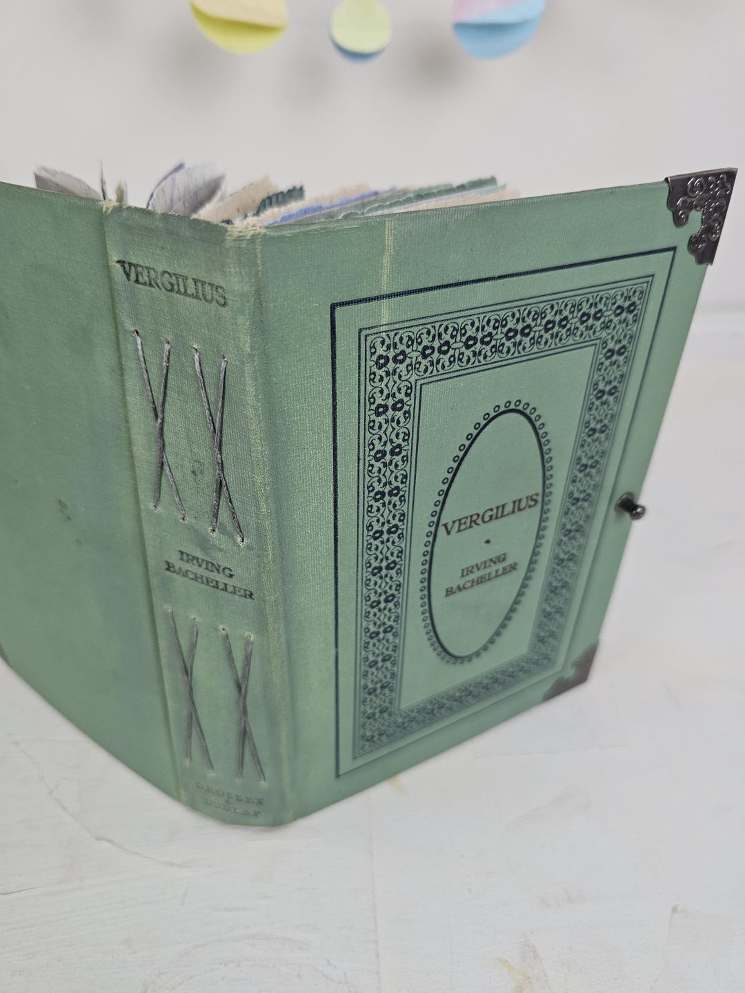 Junk Journal Made From Old Book Cover vergilius, Blank Journals, Art ...