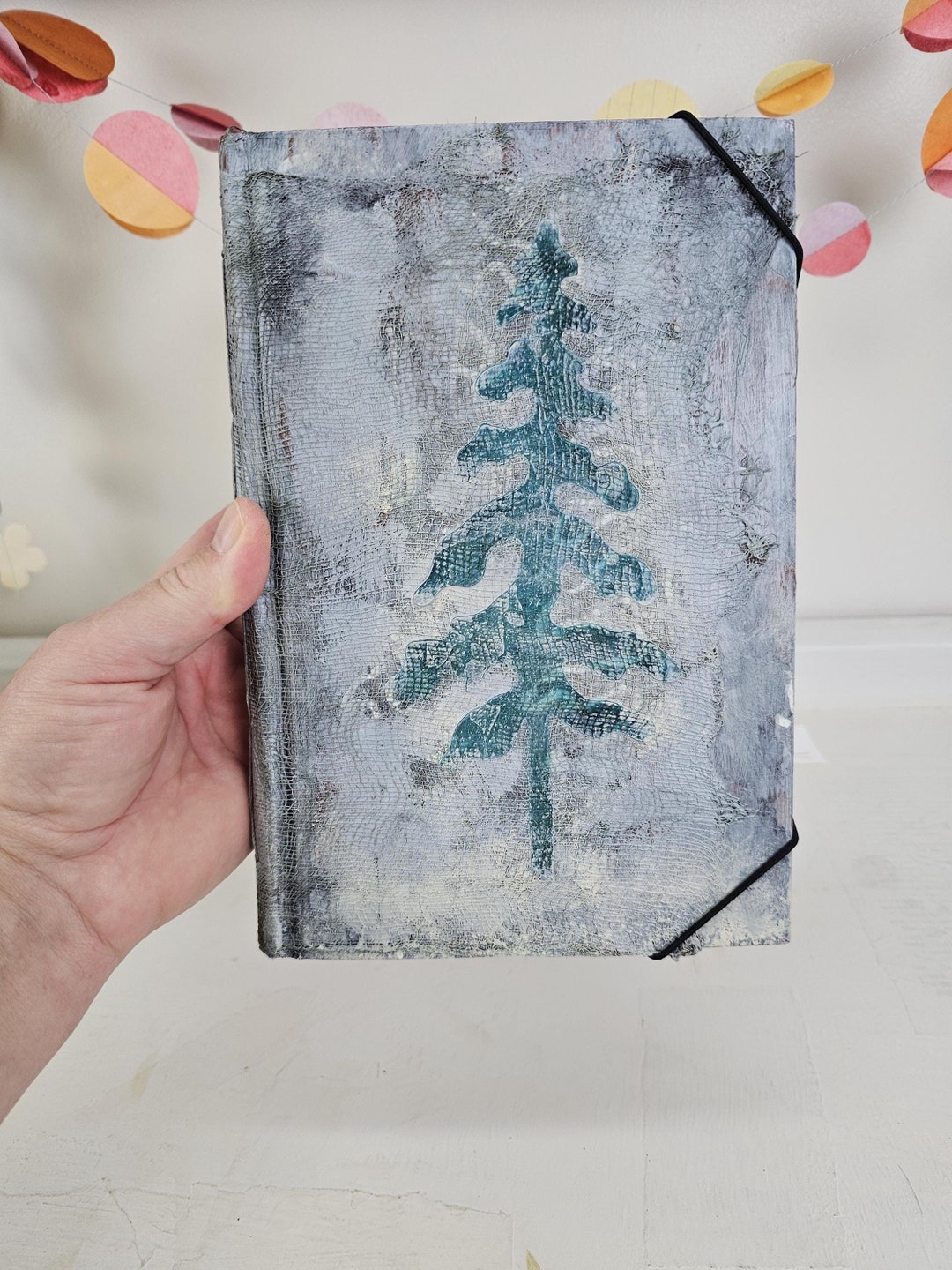 Journal With Textured Tree Cover Filled With Dyed Pages- Blank Journals ...