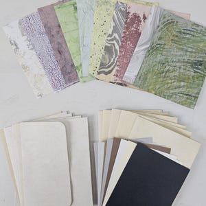 Cairn Collage Card Kit- DIY Kit Includes Art Papers and Cards for ...
