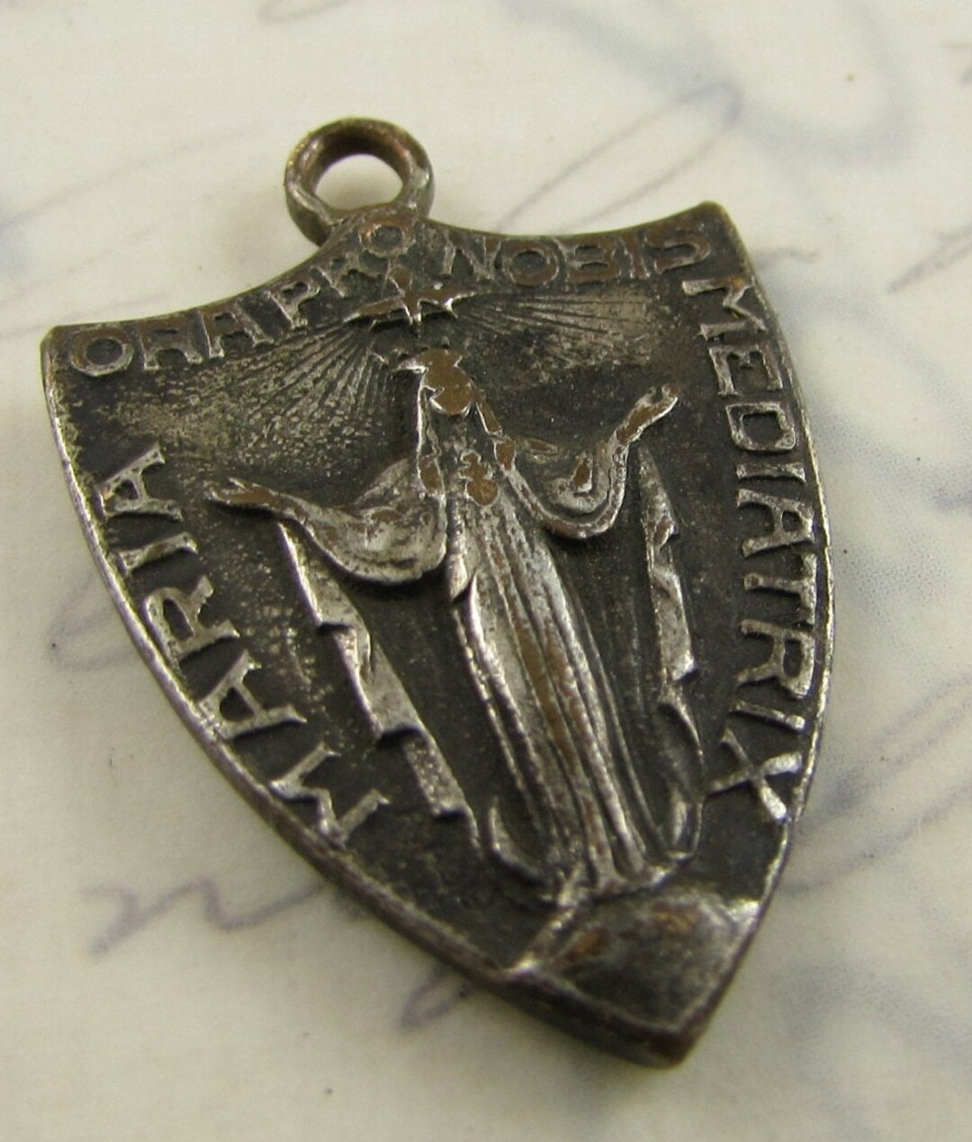 French Vintage Two-sided Religious Medal Catholic Jewelry Religious ...