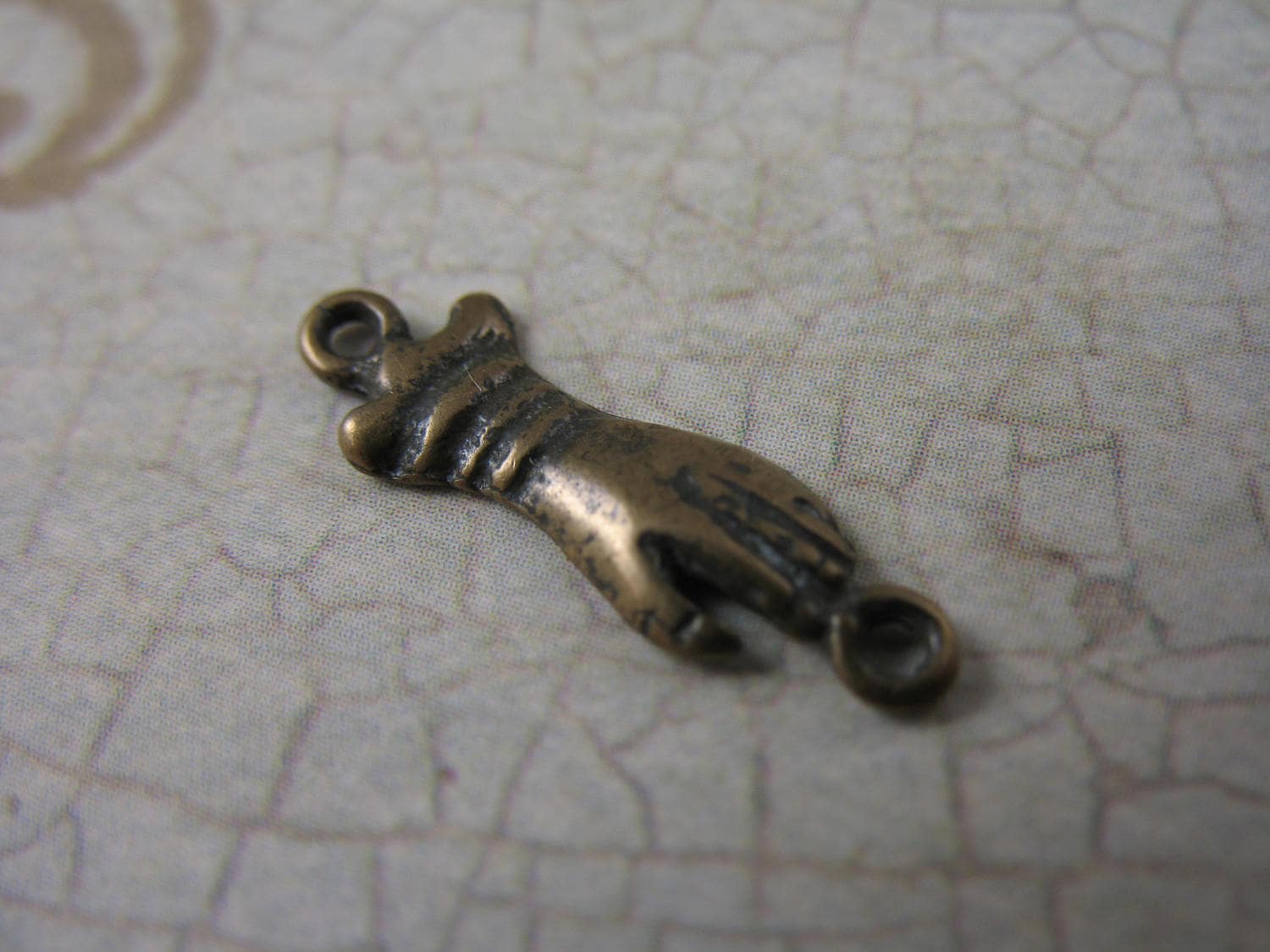 Tiny Solid Bronze Hand Link Jewelry Findings Milagro Jewelry | Etsy