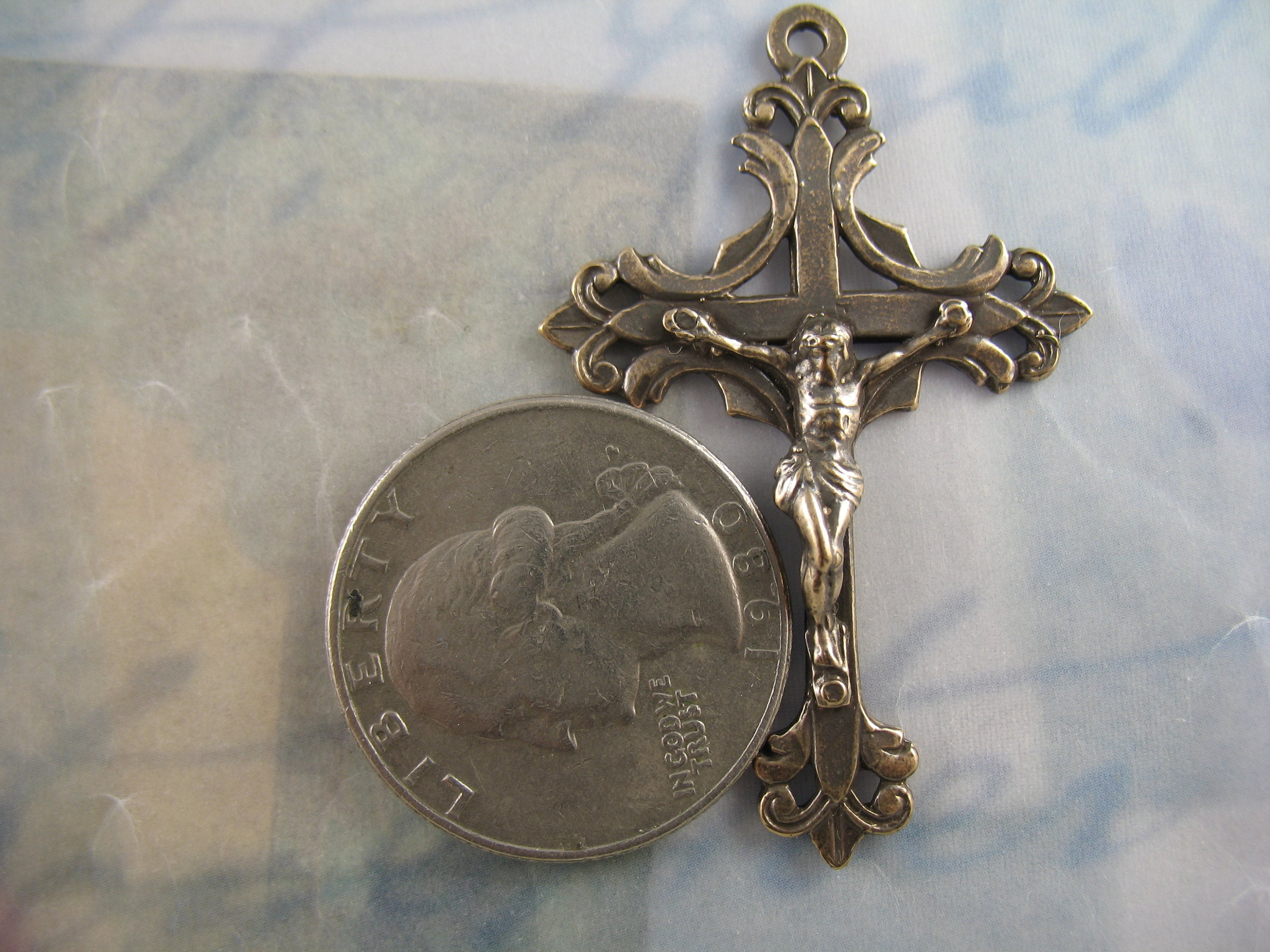 Solid Bronze Crucifix Rosary Parts Reproduction Religious - Etsy
