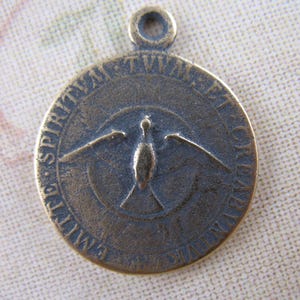 Holy Trinity Holy Spirit Solid Bronze Religious Medal Religious Charms ...