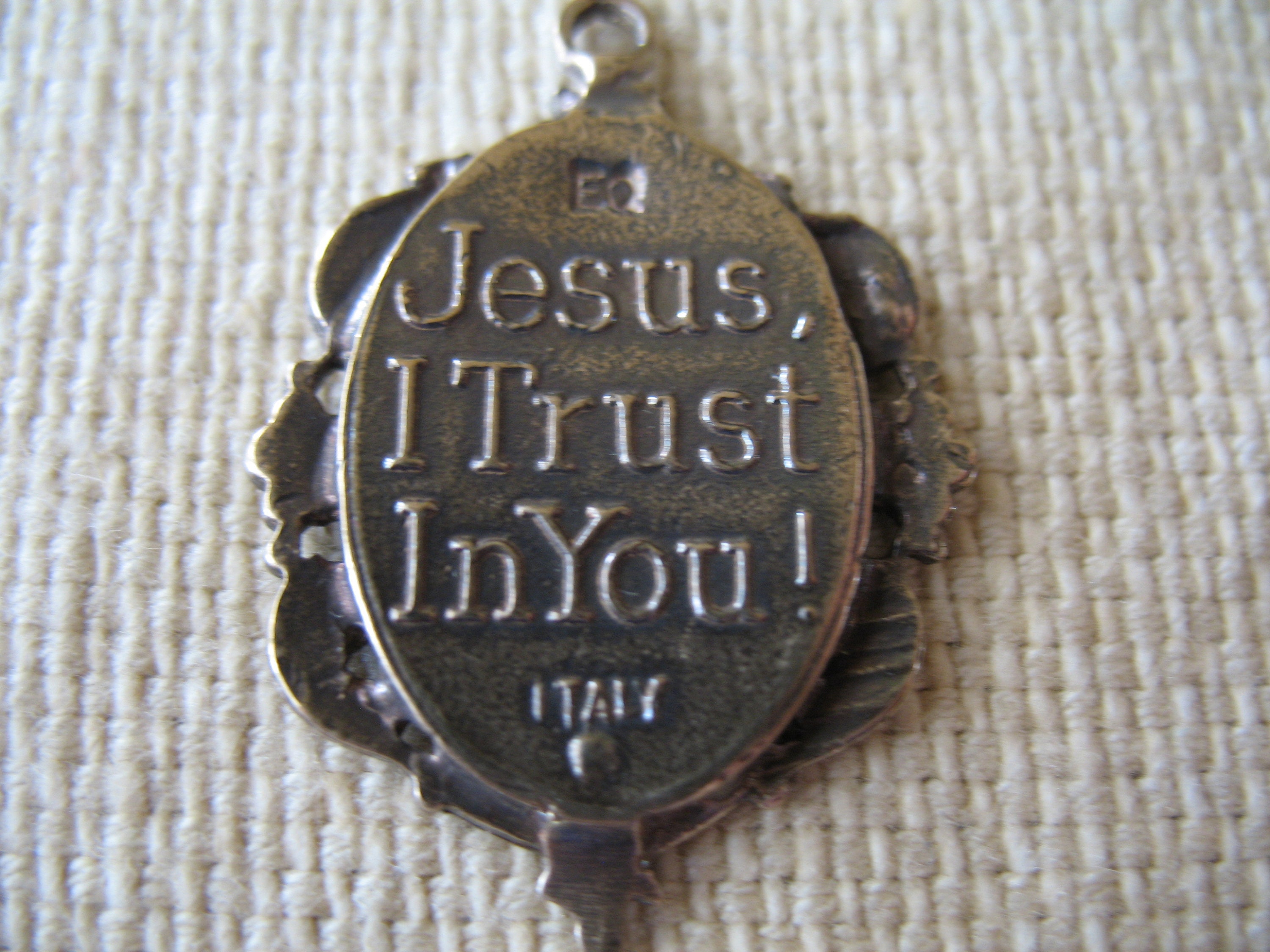 Divine Mercy Solid Bronze Religious Jewelry Catholic Medal - Etsy
