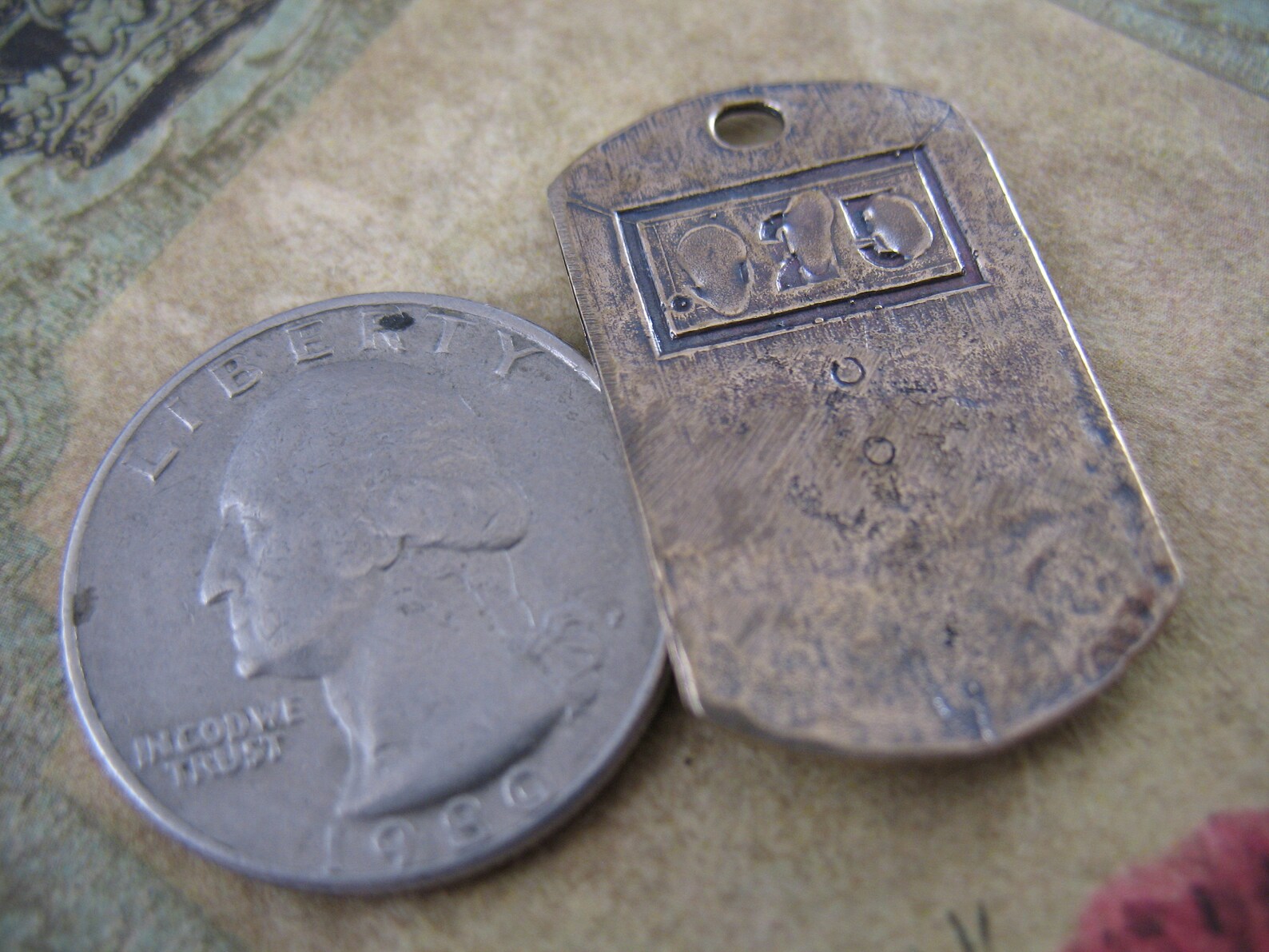 Religious Medal Dog Tag Sacred Heart and Flame Religious Charm | Etsy