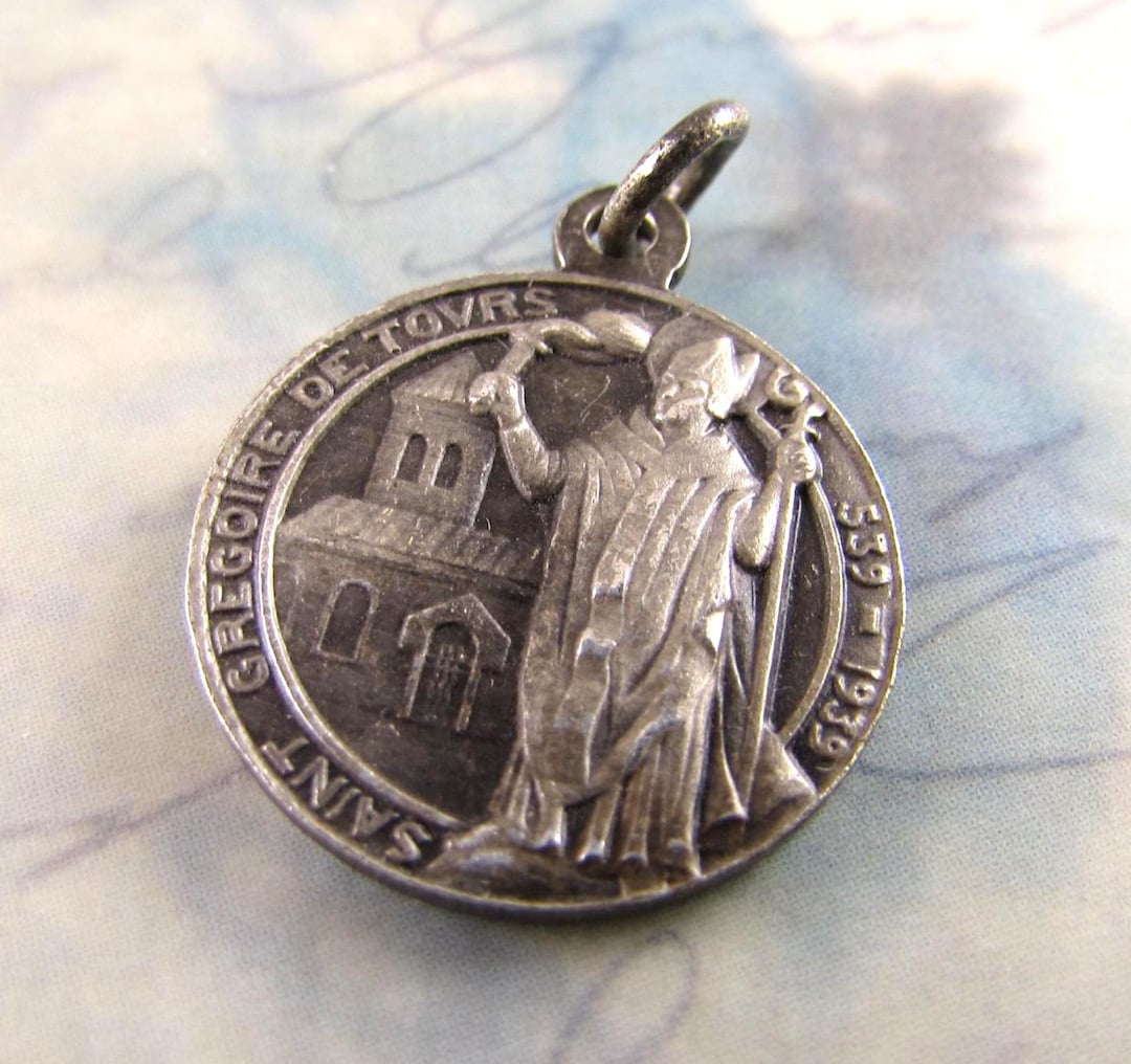 Two Sided Vintage French Religious Medal Catholic French Medal ...