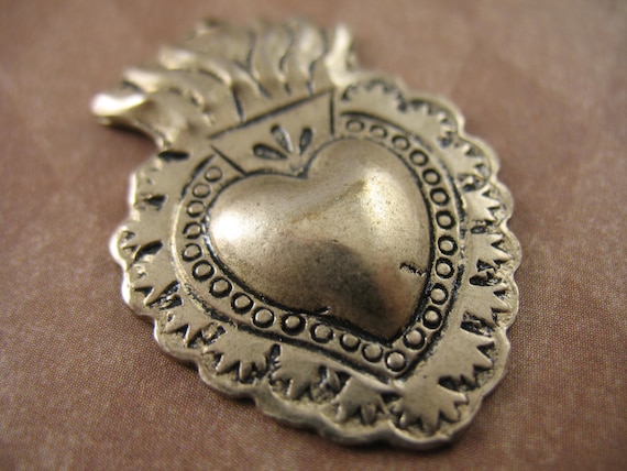 Large Milagro Sacred Heart Ex Voto Mexican Style Milagro | Etsy