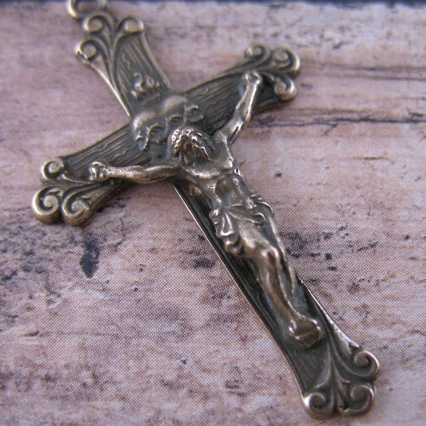 Crucifix With Hearts - Etsy