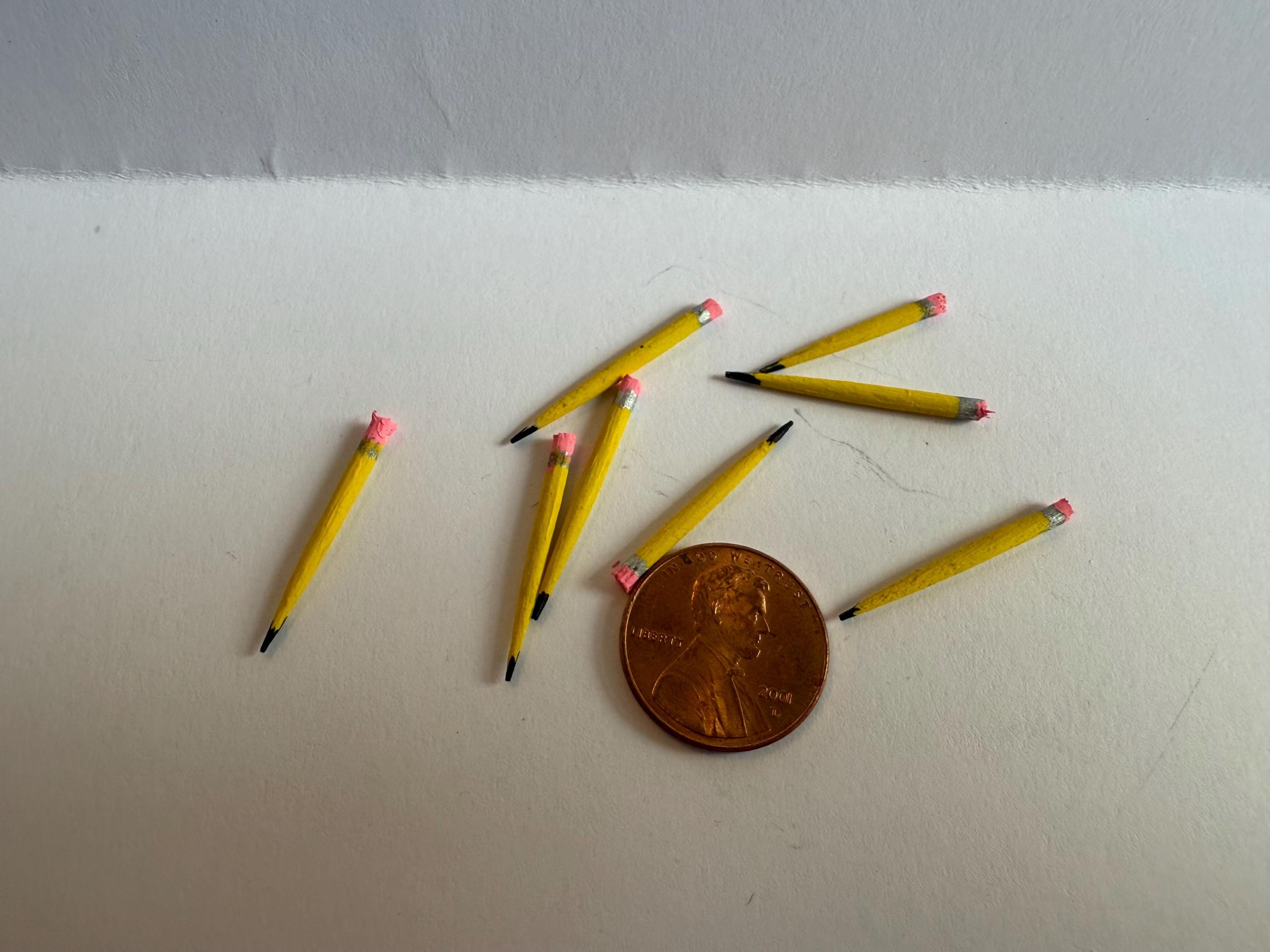 Miniature Pencils (set of 6) - Etsy