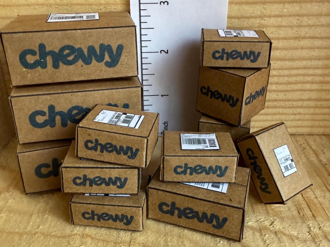 Handmade Miniature Chewy Packages (set of 2) - Etsy