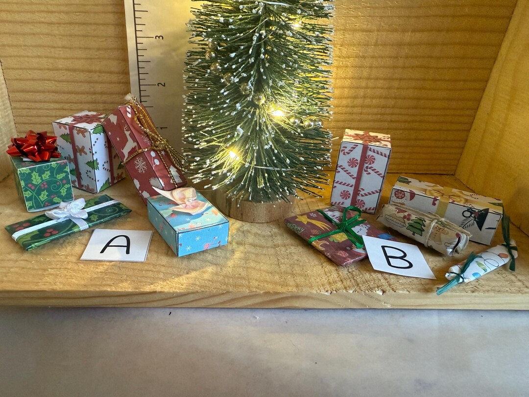 Handmade Miniature Christmas Presents (set of 5) - Etsy