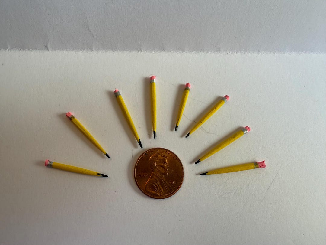 Handmade Miniature Pencils (sets of 6, 8, or 12) - Etsy