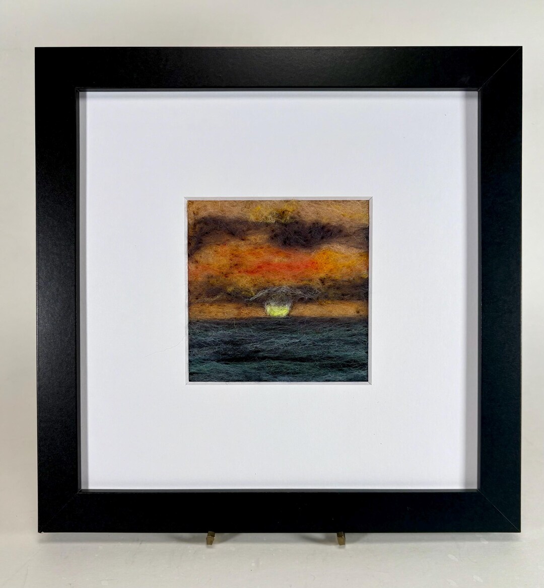 Oceanside Sunset, Needle Felt Landscape Painting - Etsy