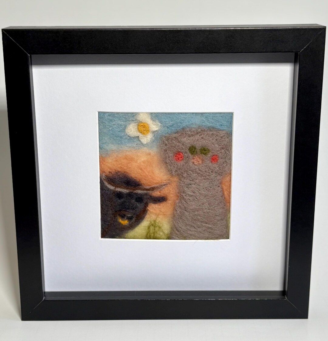 The Best of Buds Guam Art Latte Stone Gift Guam Home Decor Needle Felt ...