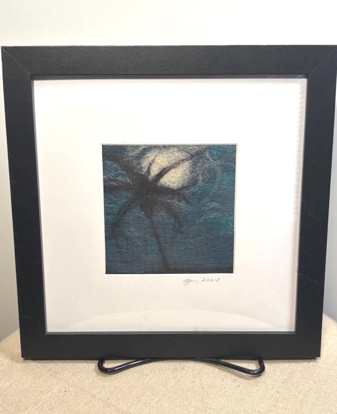 Moonlit Palm Tree Guam Art Guam Gift Guam Home Decor Needle Felt ...