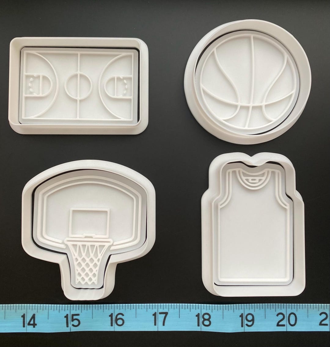Basketball Cookie Cutters With Stamps - Etsy