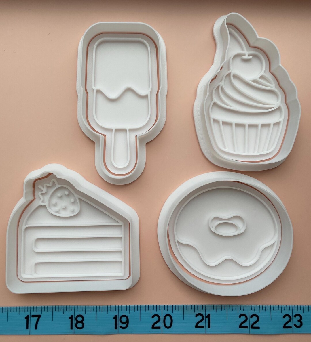 Dessert Cookie Cutters and Stamps - Etsy
