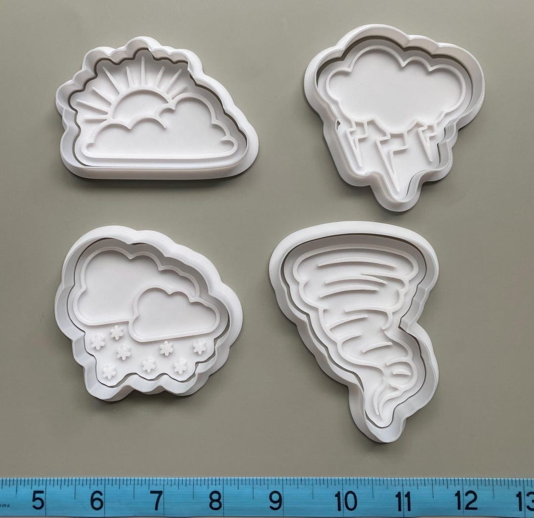 Weather Cookie Cutters With Stamps - Etsy