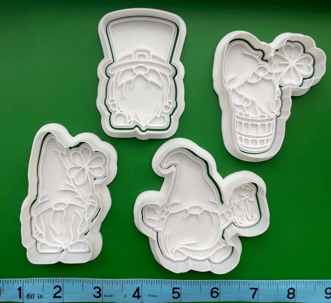 Irish Gnomes Cookie Cutters With Stamps - Etsy