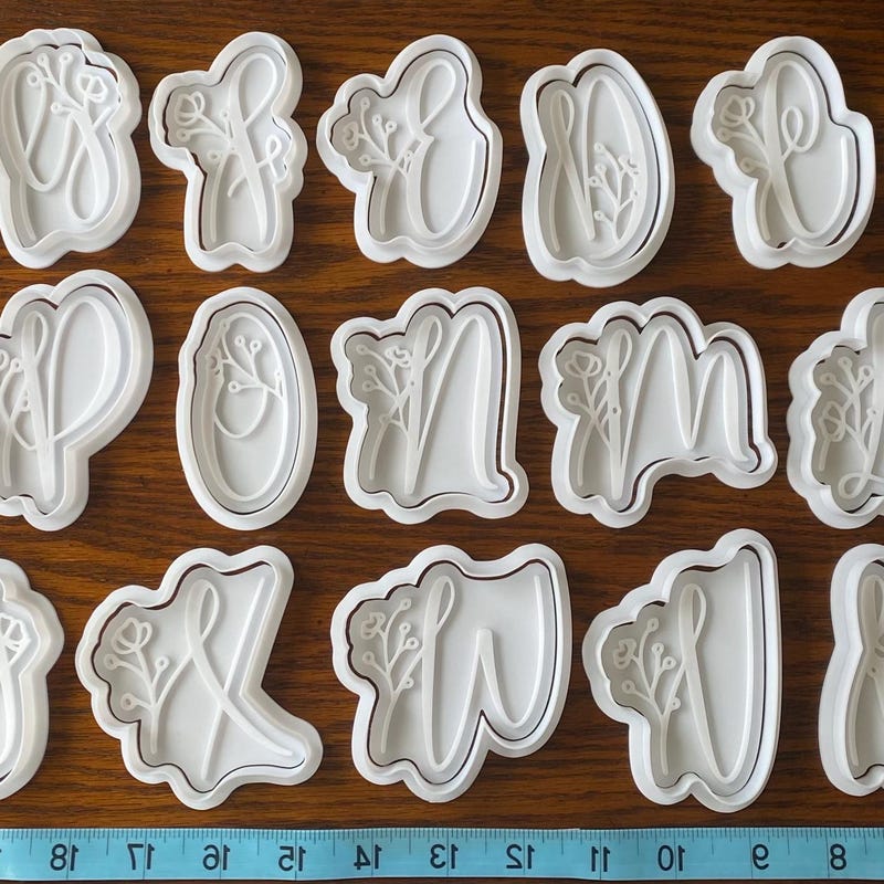 Cursive Alphabet Stamps - Etsy