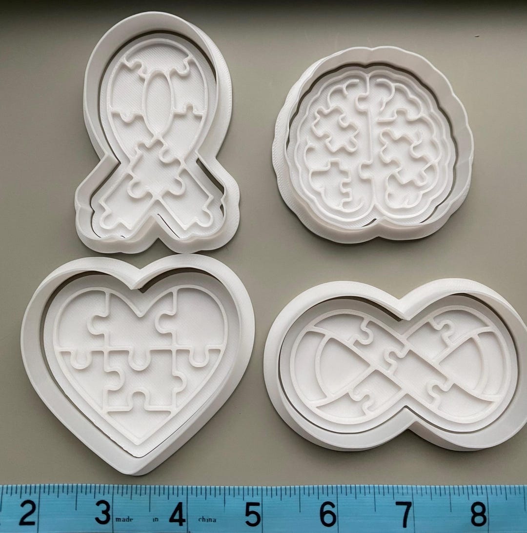 Autism Awareness Cookie Cutters With Stamps - Etsy