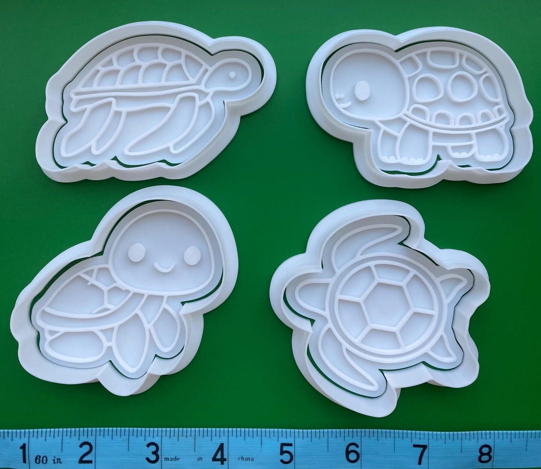 Sea Turtle Cookie Cutters With Stamps - Etsy