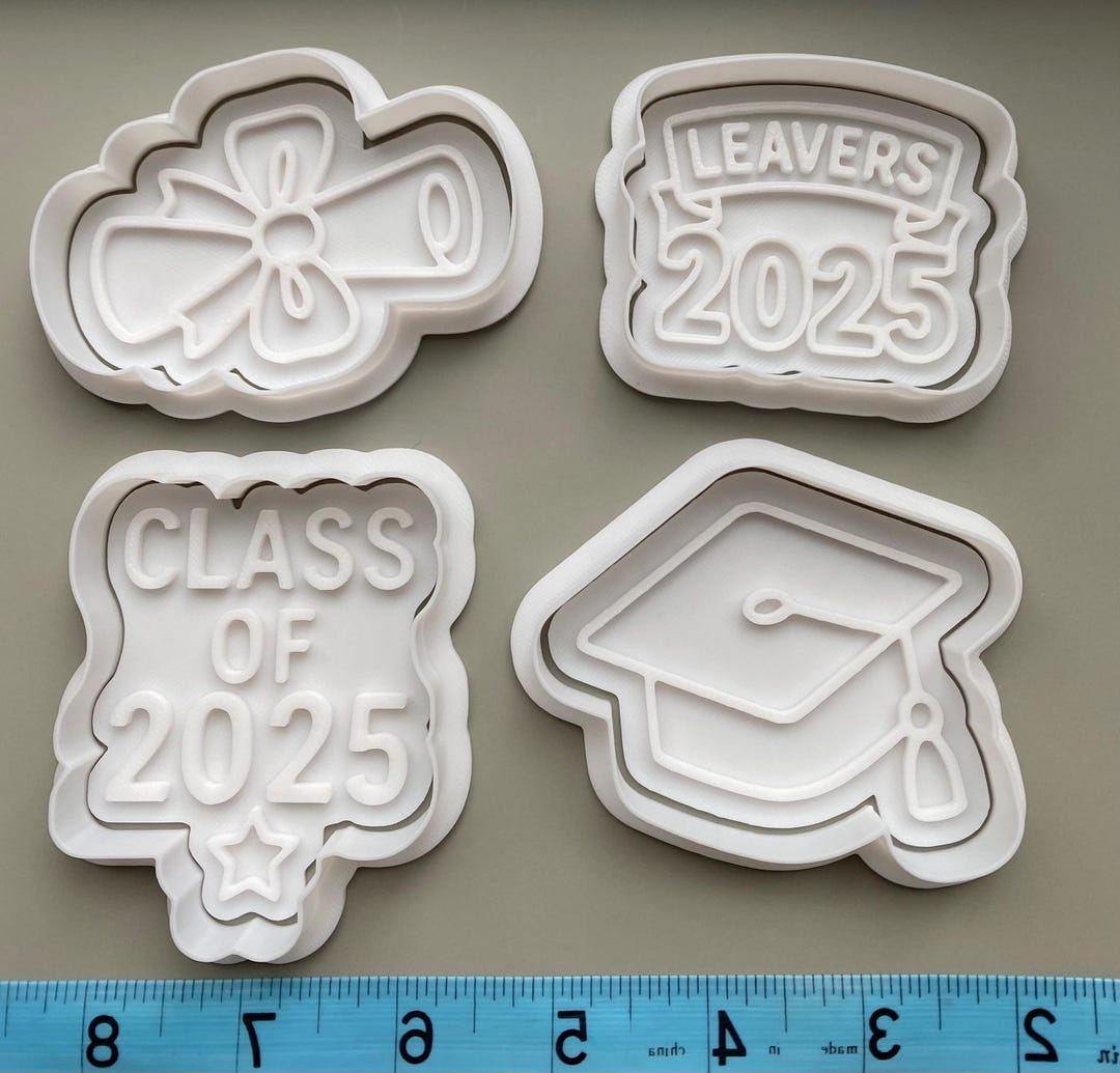 Graduation 2025 Cookie Cutters With Stamps - Etsy