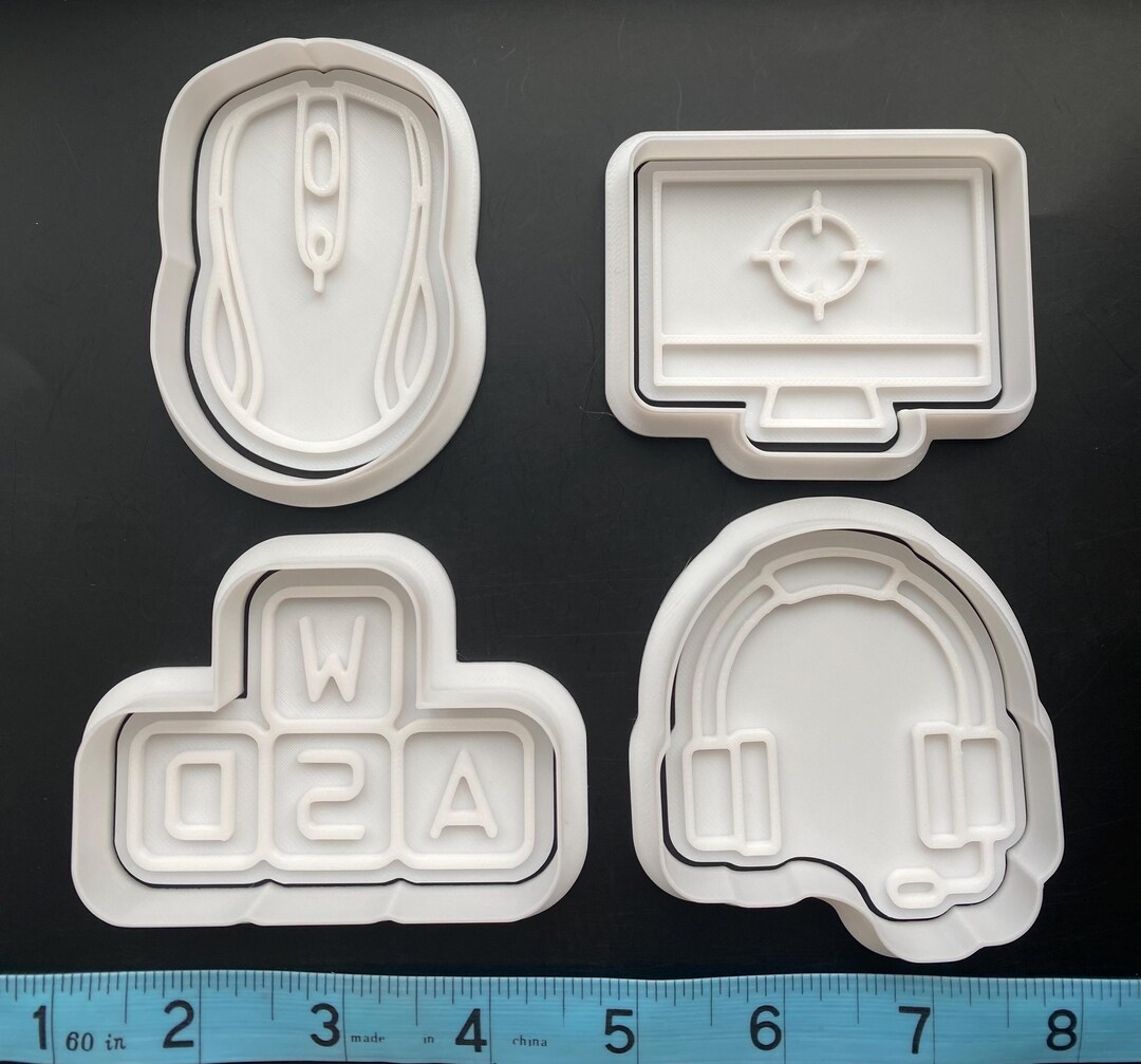 PC Gamer Cookie Cutters With Stamps - Etsy