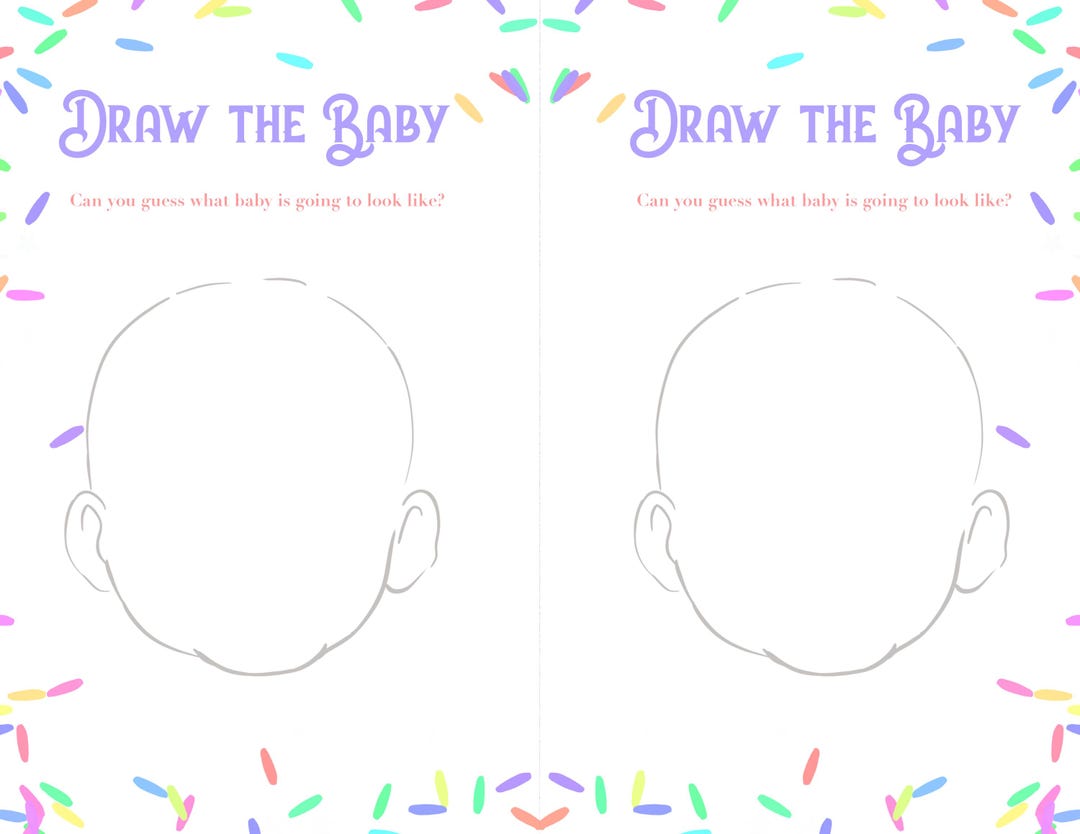 Draw the Baby - Sprinkles - Etsy