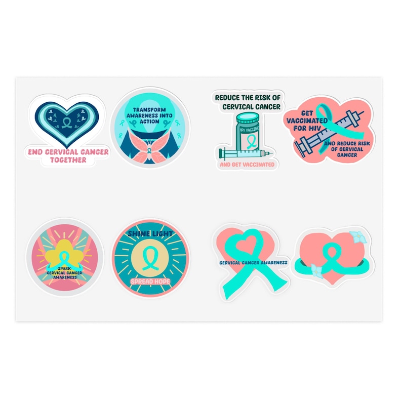 Cervical Cancer Awareness Sticker Sheets, Donation to the Foundation ...
