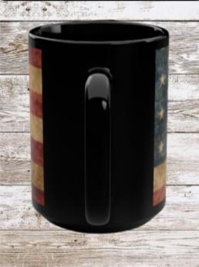 Vintage USA Flag Coffee Mug 15oz - Etsy