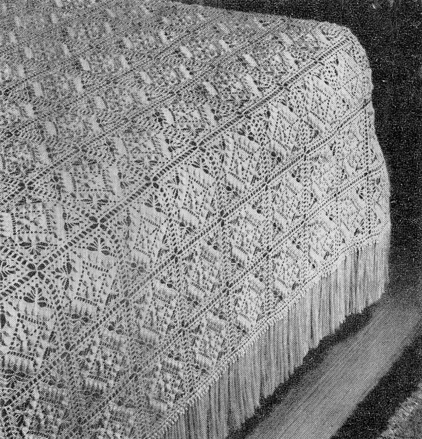 Textured Beauty Bedspread - Vintage Crochet Pattern - Blanket - Throw ...