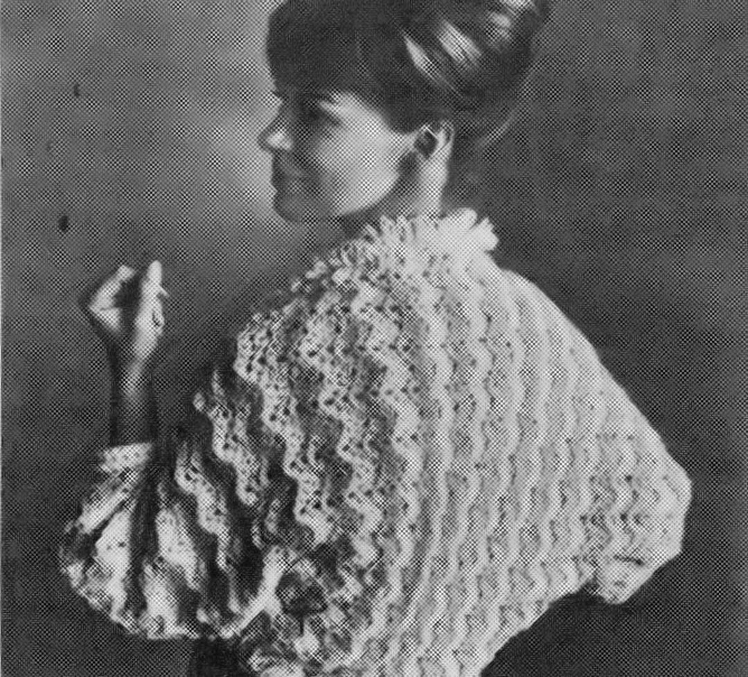 Ripple Crochet Bed Jacket Vintage Crochet Pattern - Etsy