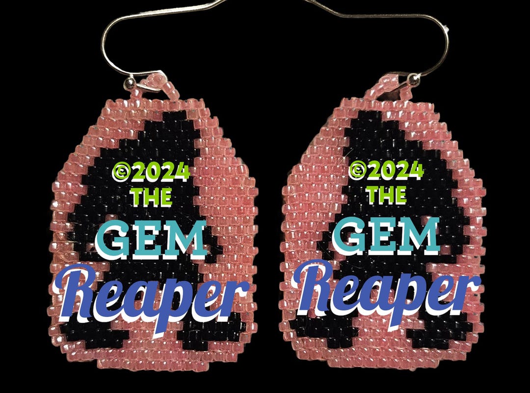Brick Stitch Bigfoot Earrings Pattern, Miyuki Delica Beads (PDF ...