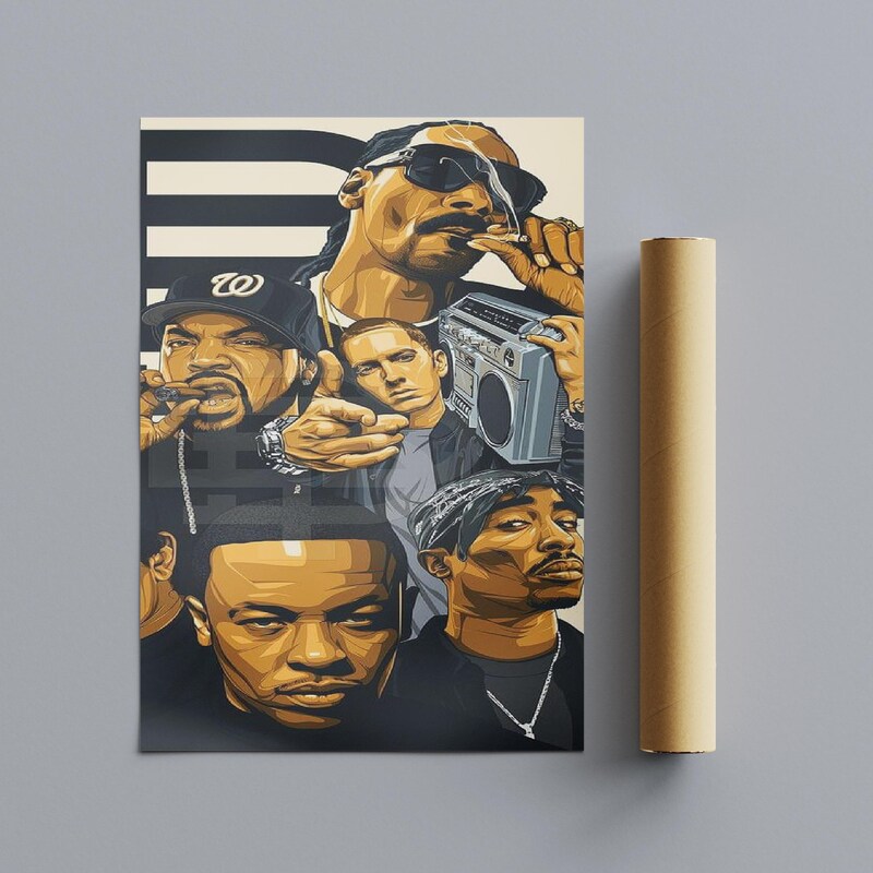 Eminem and Dr. Dre Poster - Etsy