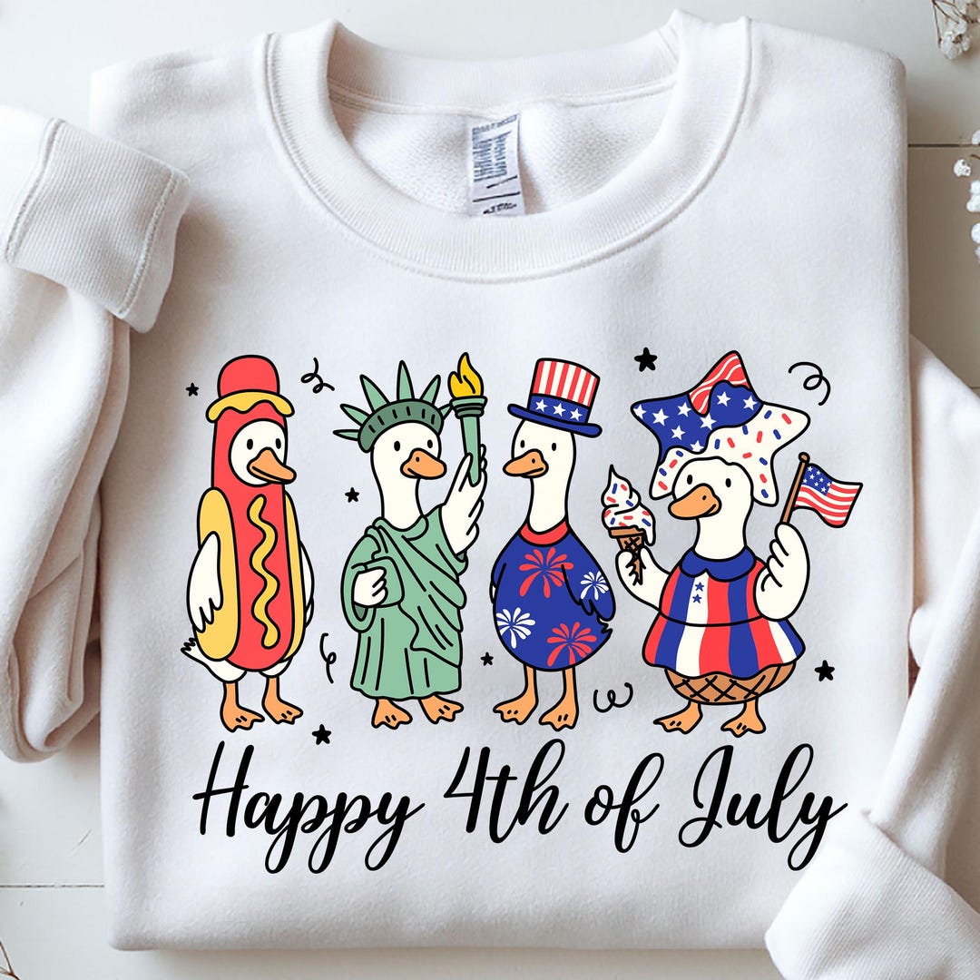 Patriotic Goose PNG, 4th of July Silly Goose Png, Boy Goose Png ...