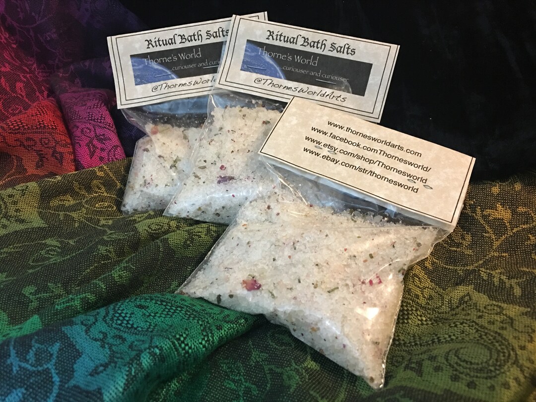 Magickal Ritual Bath Salts: Herbal Blend, Wiccan Pagan - Etsy