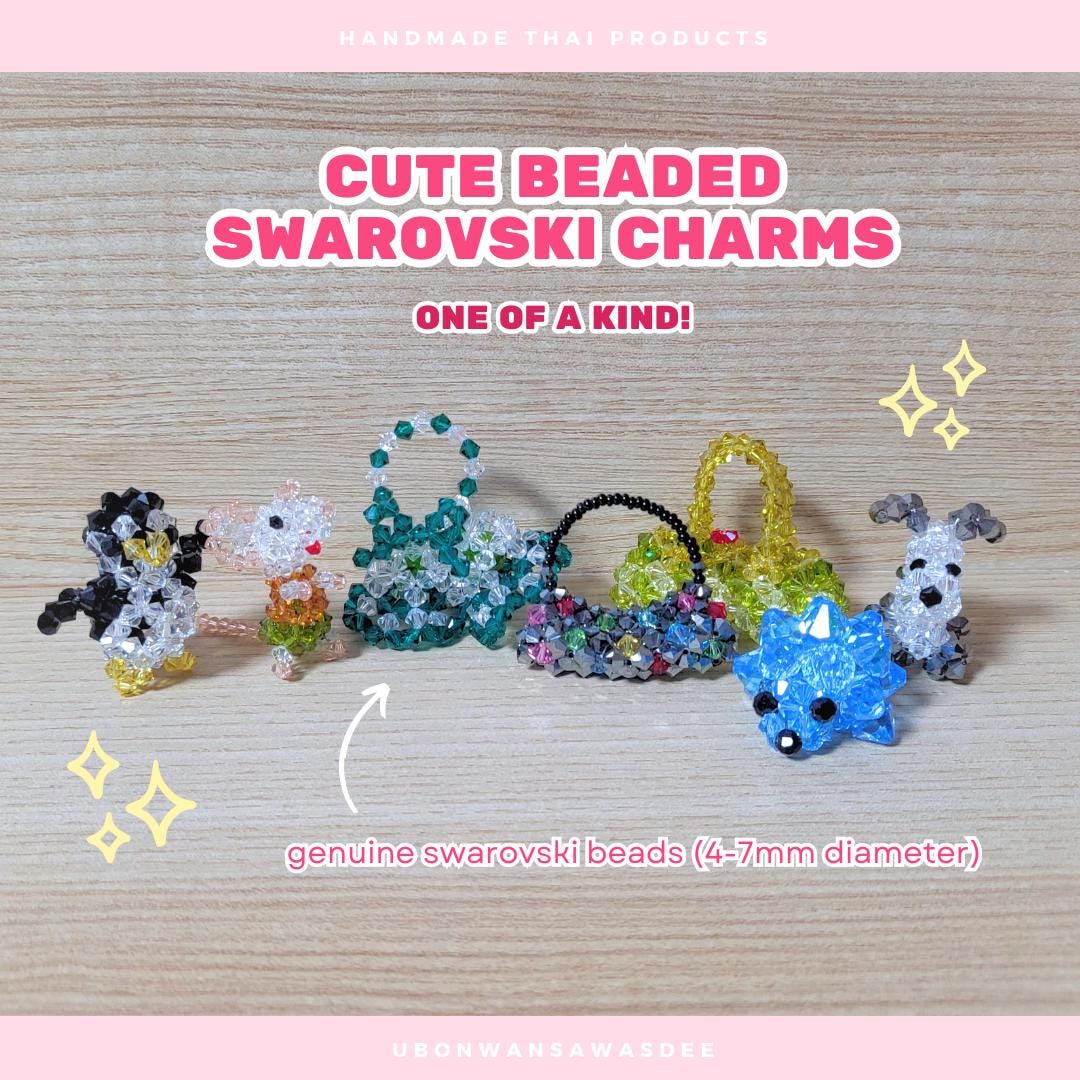 Small Cute Charms and Figurines Made From Genuine Swarovski Crystal ...