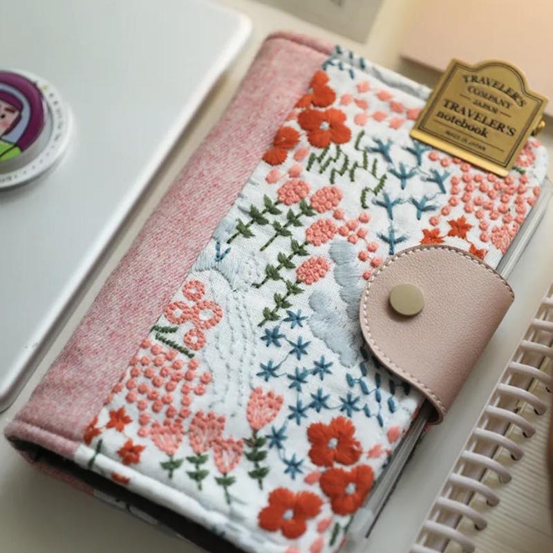Embroidered Notebook - Etsy
