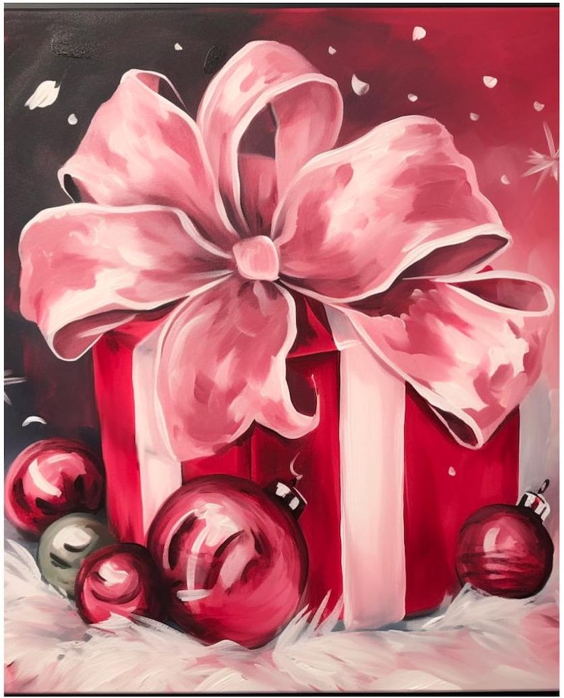 Christmas Paint Kit for Paint Party - Etsy