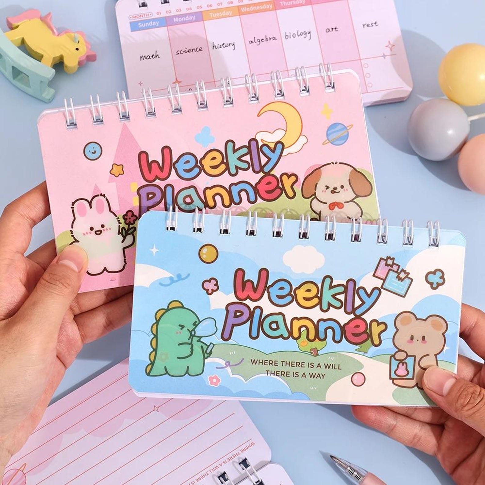 Cute Kawaii Weekly Planner Simple Daily Planner Cute Planner Portable ...