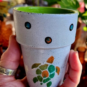 Sea Turtle Planter Set · Custom Succulent Pots · Set of 5 Mini Planters ...
