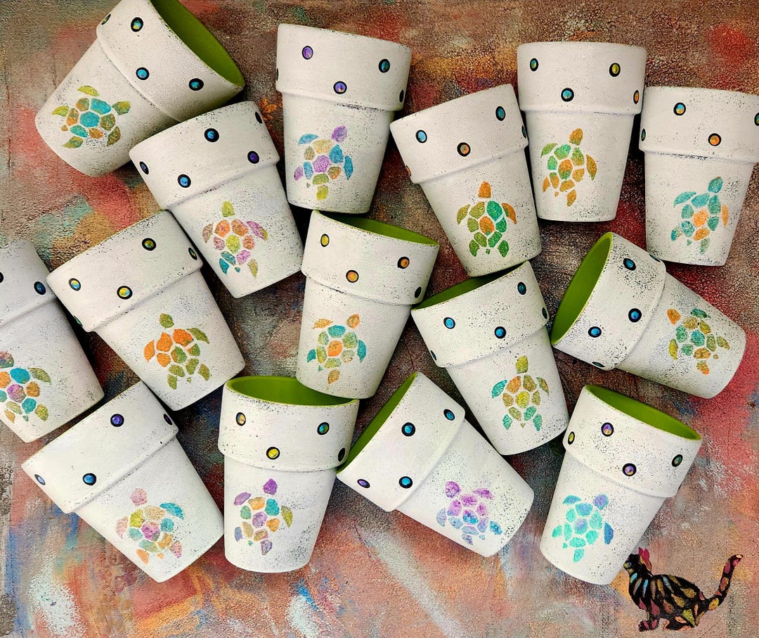 Sea Turtle Planters Set of Succulent Planters Small Succulent Pots ...