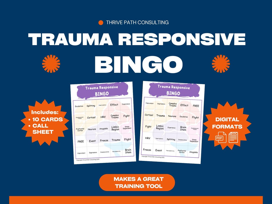 Trauma Responsive Care BINGO - Etsy