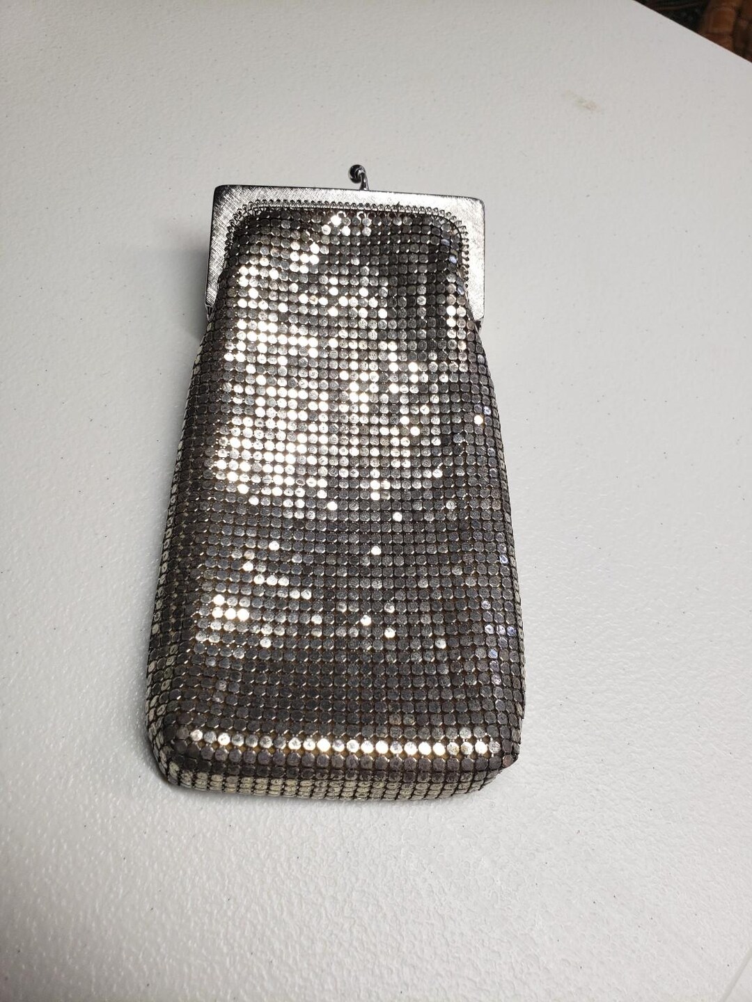 Vintage Whiting & Davis Mesh Coin Purse – Silver-tone Metal Mesh, Made ...
