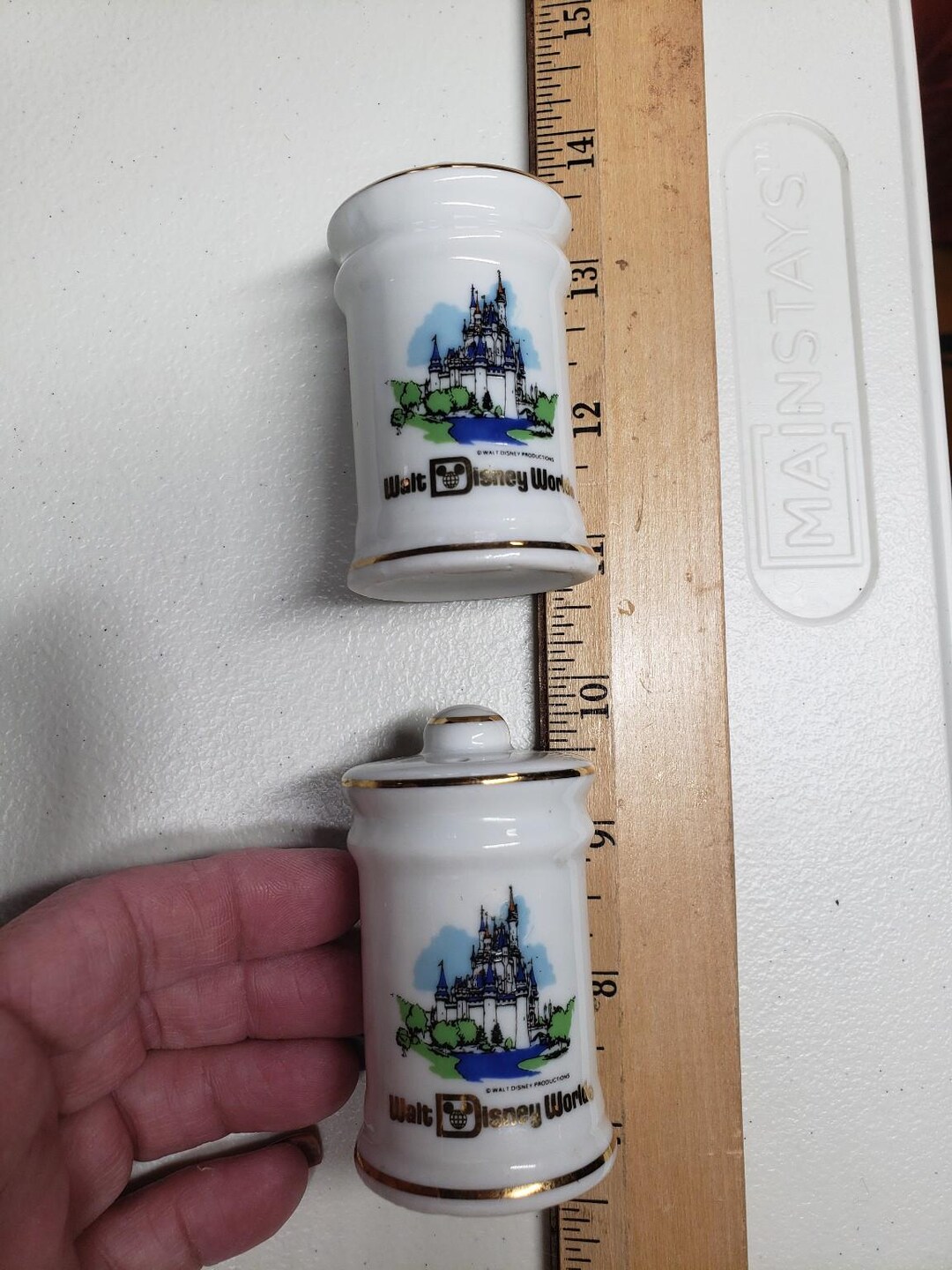Vintage Walt Disney World Porcelain Salt & Pepper Shakers – Japan ...