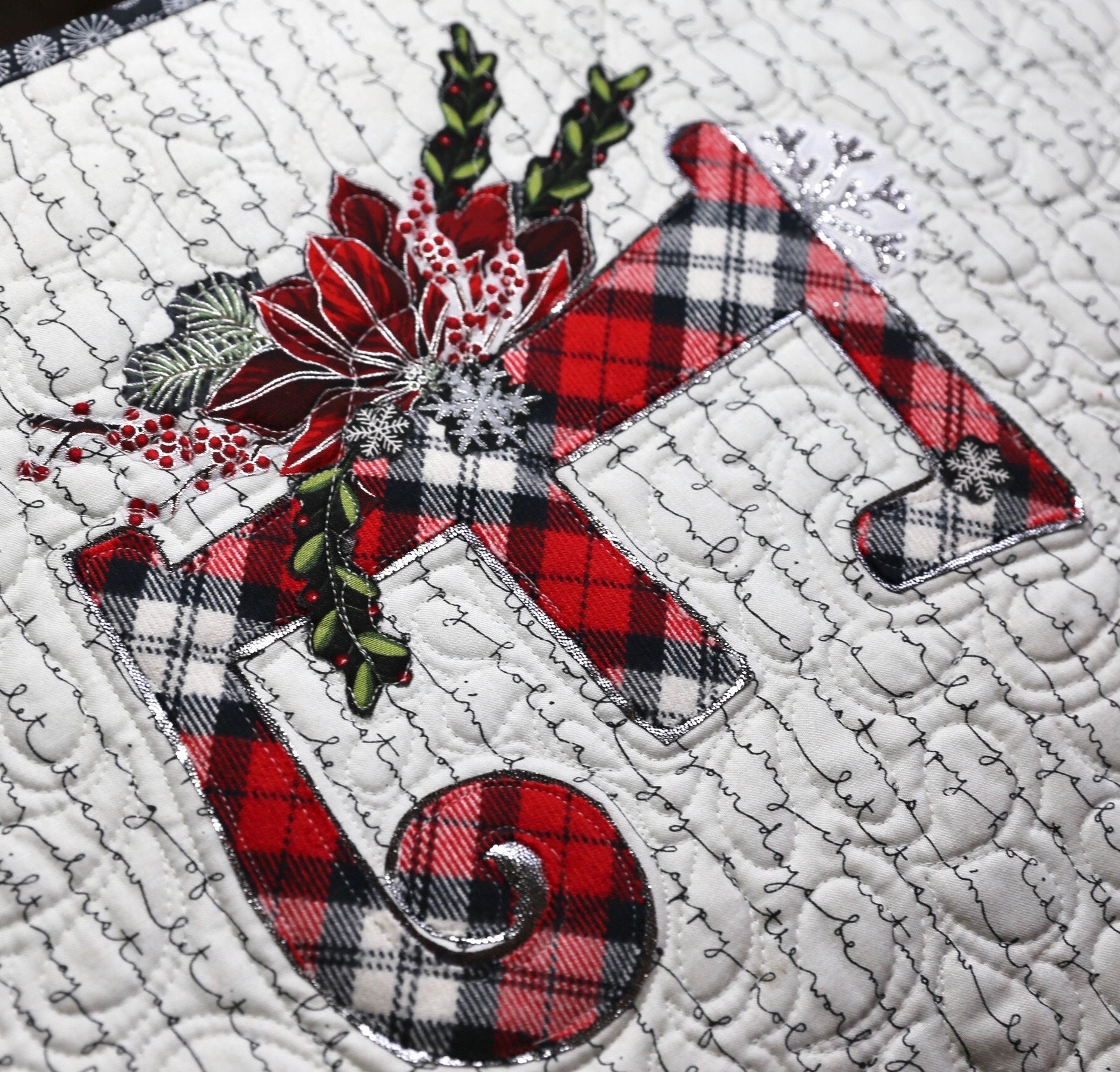 PDF Pattern for NOEL Collage Quilt Wall Hanging Christmas Holiday ...