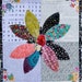 PDF Download PATTERN Crazy Eights Quilt Flower Scrappy Fabrics Black ...