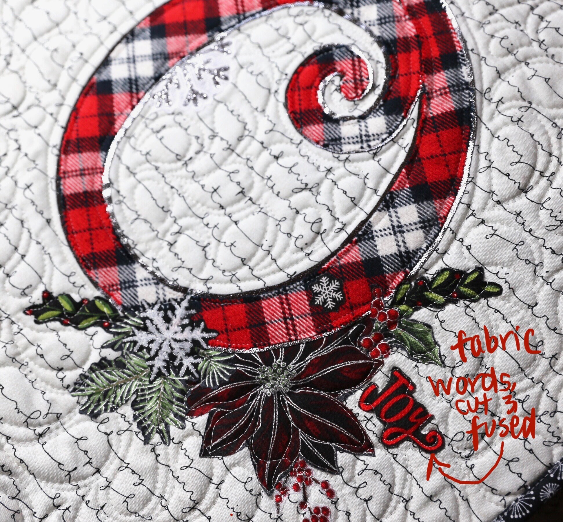 PDF Pattern for NOEL Collage Quilt Wall Hanging Christmas Holiday ...